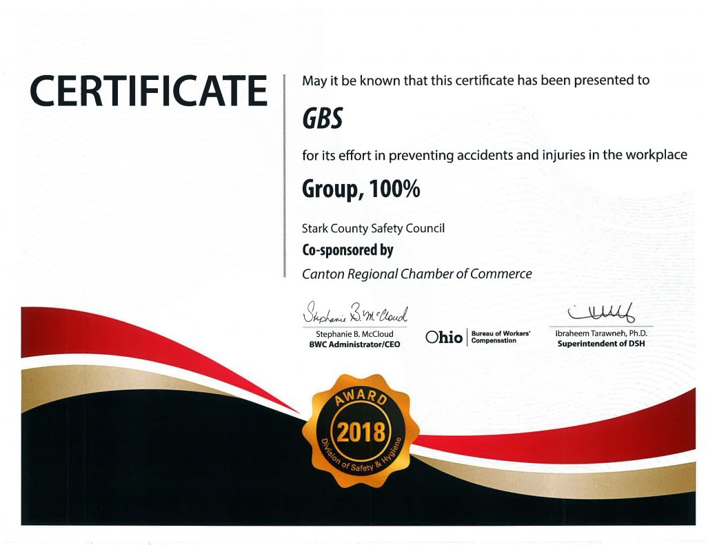 GBS Wins Safety Awards - GBS Corp